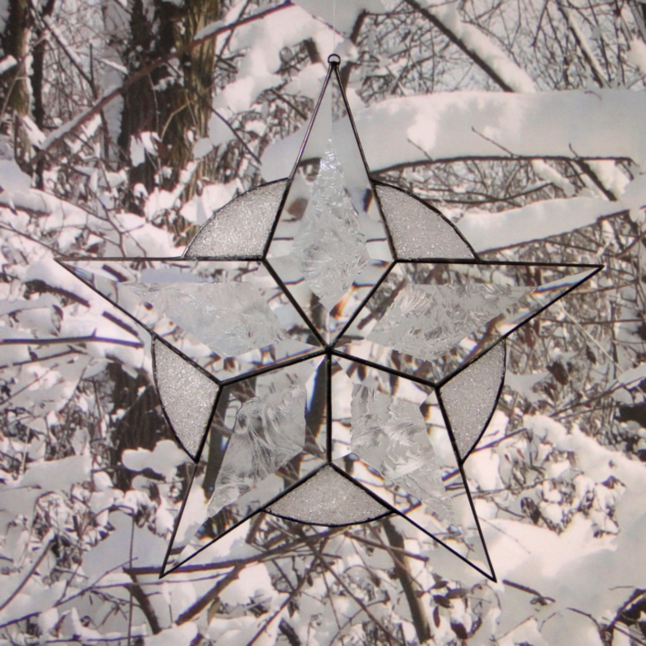 Pattern 1.6 Star 26cm / 10.2" | Window decoration | Inspiration for Glass